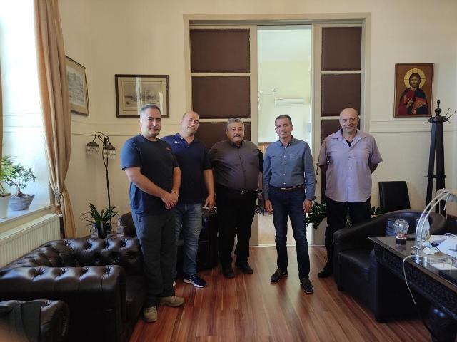 Συνάντηση με τον Αντιπεριφερειάρχη Χανίων - Π.Ο.Ε.Π.Λ.Σ.