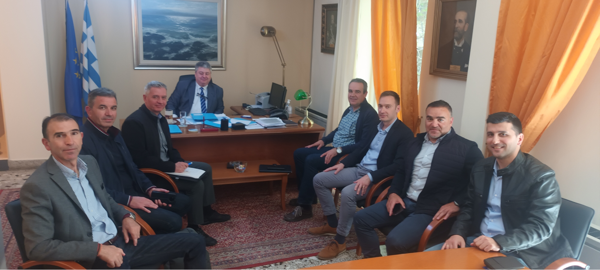 Συνάντηση συνδικαλιστικών φορέων Λ.Σ.-ΕΛ.ΑΚΤ με τον Πρόεδρο του ΜΤΝ - Π ...